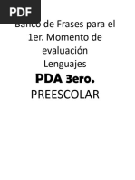 1° Preescolar - Dosificación de Los Contenidos y PDA - 1° PREESCOLAR ...