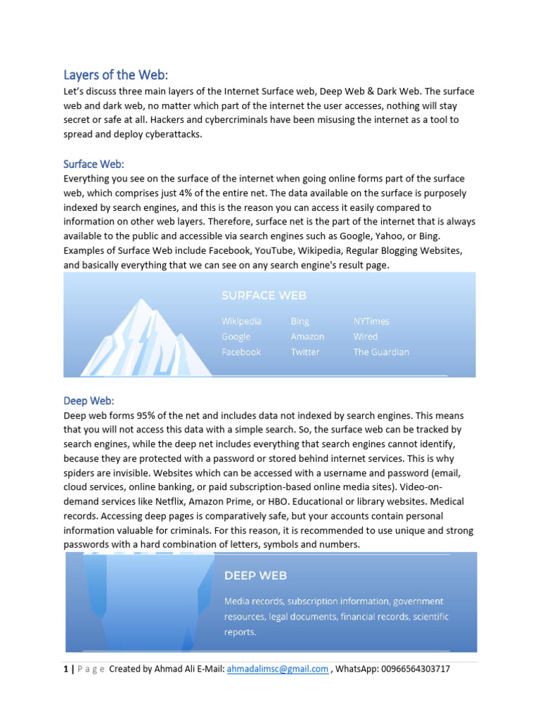 Layers Of The Web Pdf World Wide Web Internet And Web