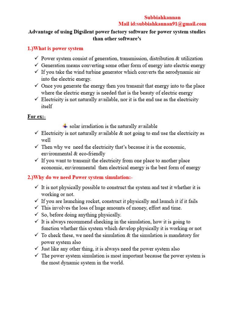 Digsilent Power Factory Software | PDF | Transformer | Wind Power Digsilent Power Factory Software | PDF | Transformer | Wind Power
