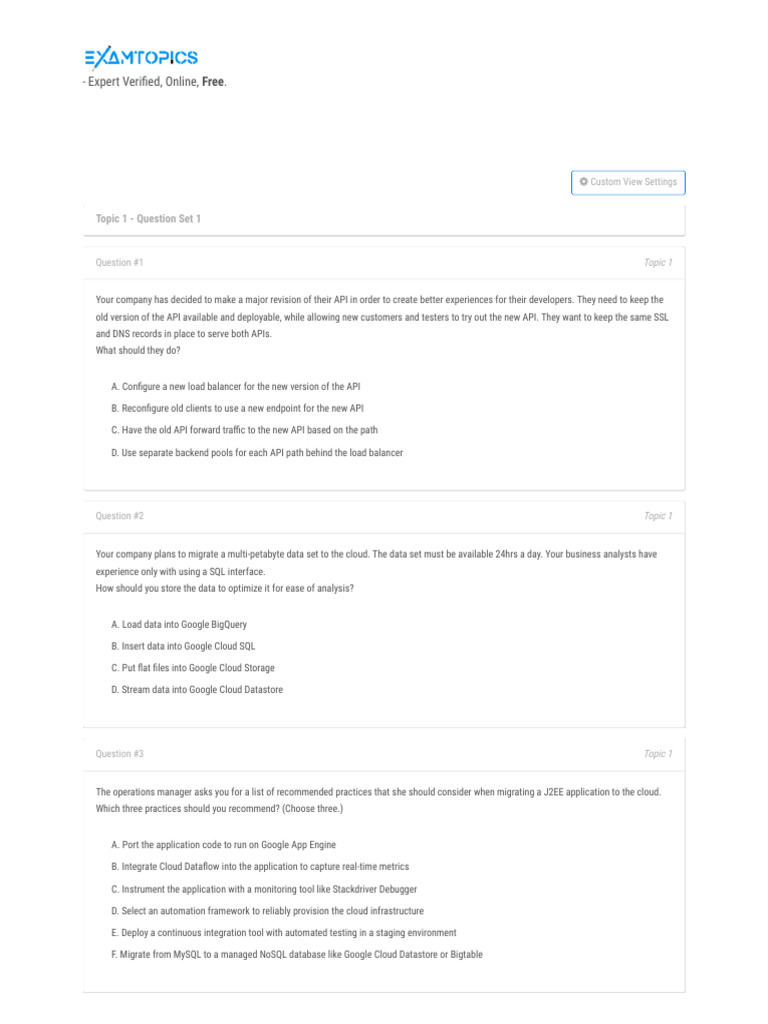 PCA Exam | Download Free PDF | Cloud Computing | Databases