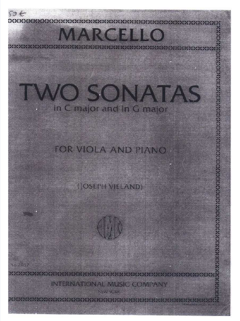 Marcello Sonata | PDF