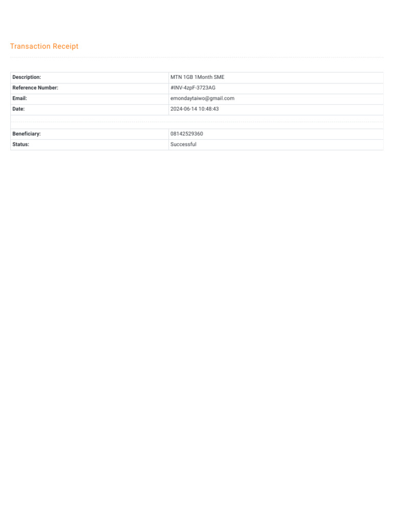 Arewa Gate - Transaction Receipt | PDF