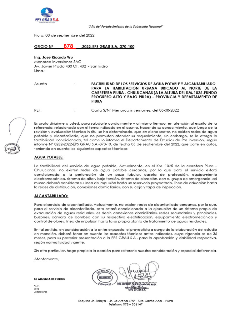 5488231-factibilidad-de-los-servicios-de-agua-potable-y-alcantarillado | PDF | Alcantarillado | Agua