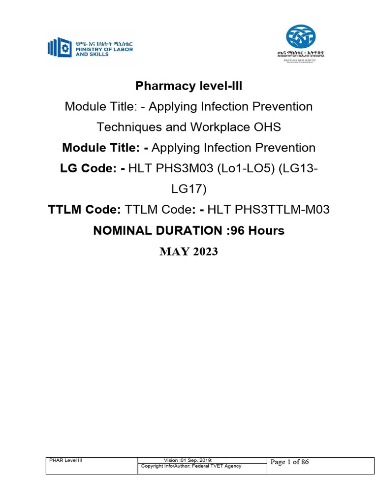 M03 -Apply Infection Prevention | Download Free PDF | Infection ...