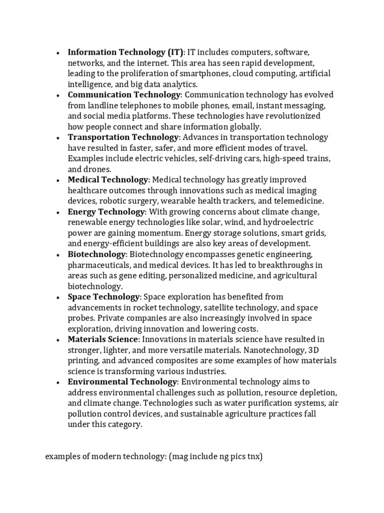 Modern Tech | PDF | Engineering