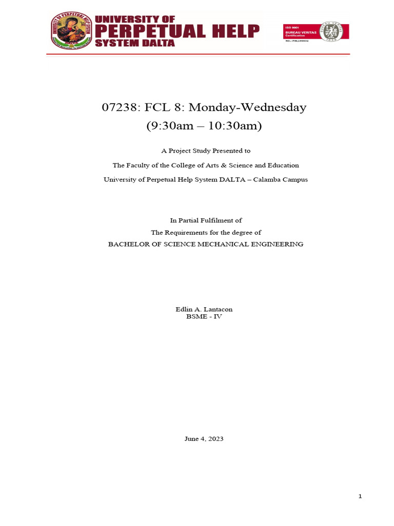 FCL 8 Front Page | PDF