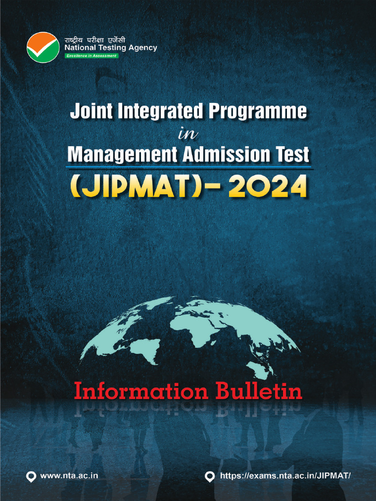 Information Bulletin JIPMAT 2024 | PDF | Finance & Money Management