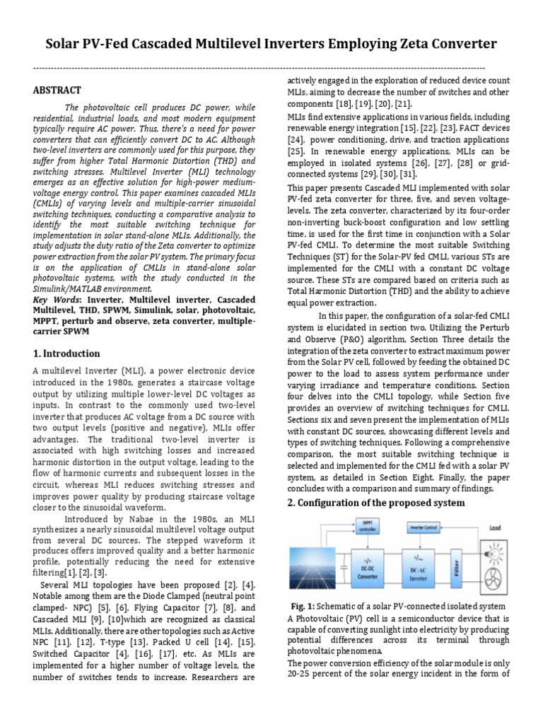 Zeta Converter | Download Free PDF | Power Inverter | Electrical Engineering