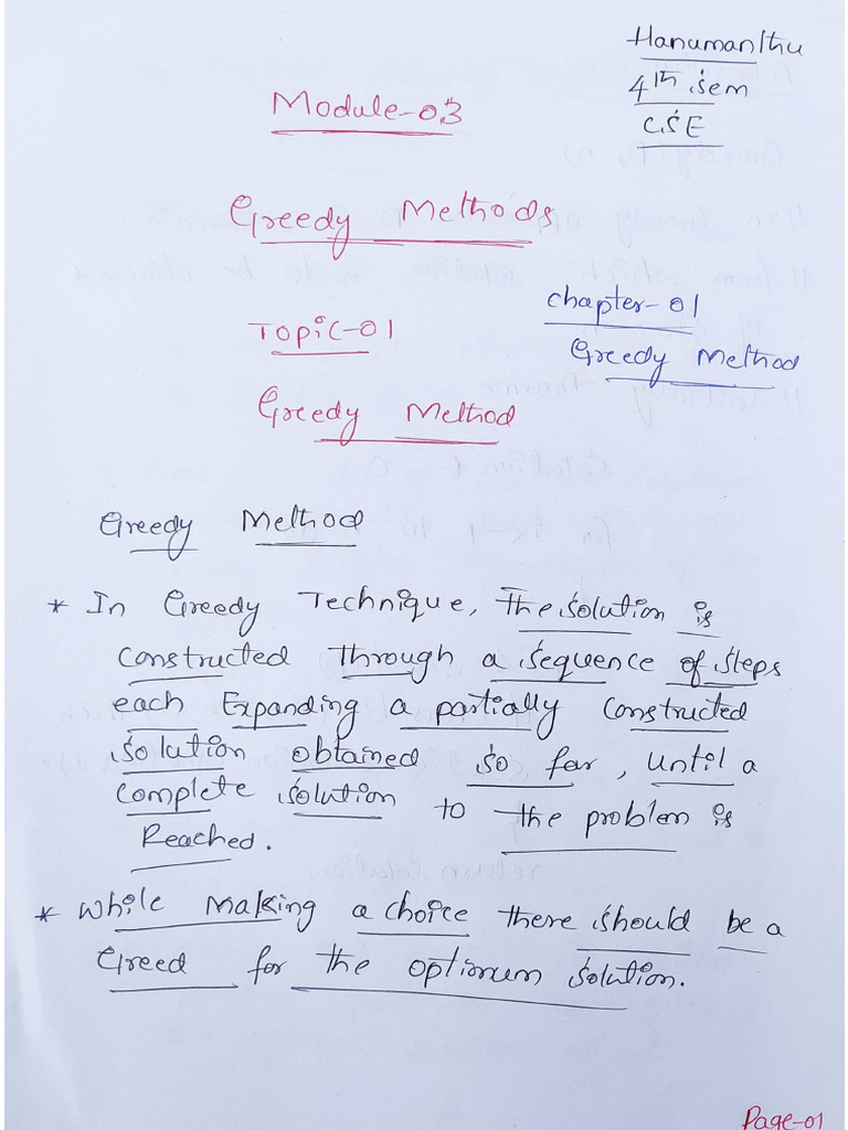 ADA - BCS401 Module 3 @vtunetwork | PDF