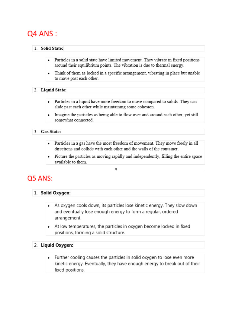 Q4 Ans | PDF | Science & Mathematics
