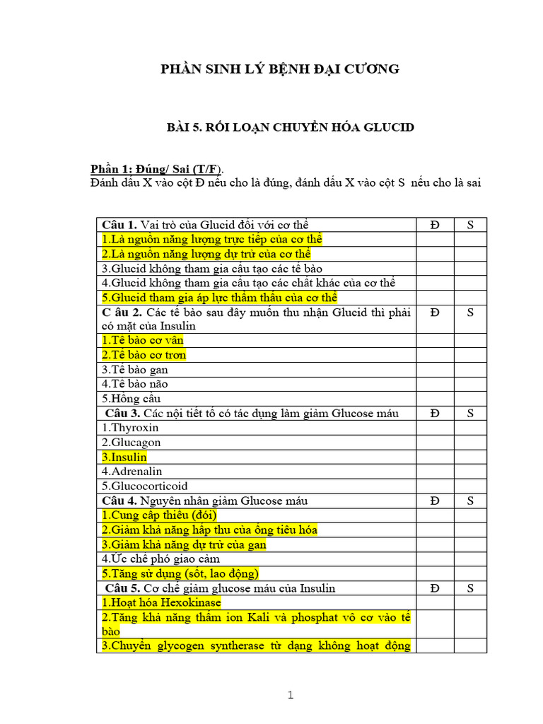 123doc 800 Cau Trac Nghiem Mon Sinh Ly Benh Mien Dich Theo Bai Co Dap An Full | PDF