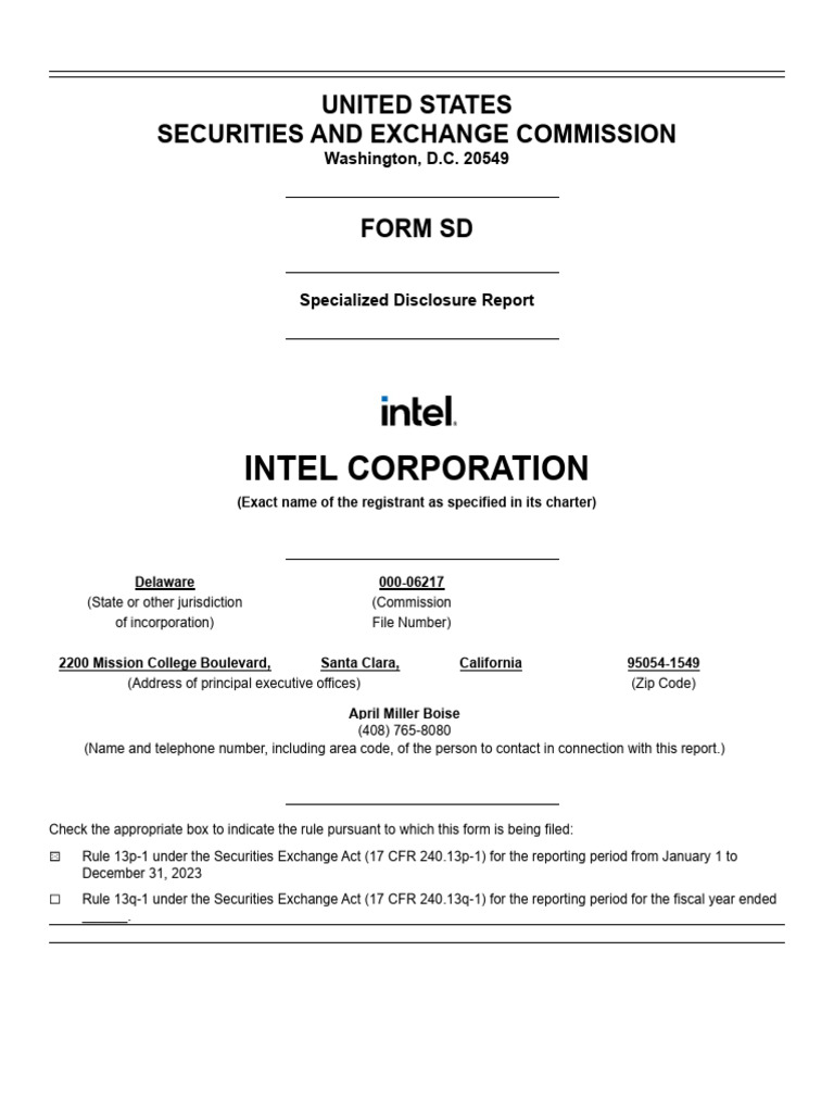 form-sd-and-conflict-minerals-report | PDF | Supply Chain | Smelting