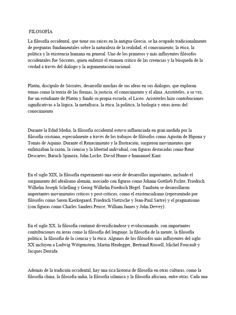 La filosofía occidental | PDF | Filosofía occidental | Friedrich Nietzsche