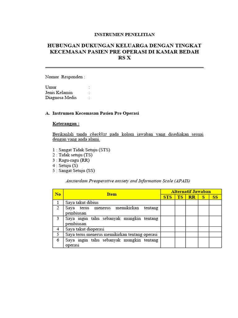 Contoh Kuesioner | PDF