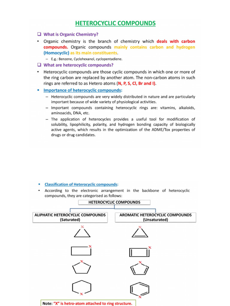 Unit 3 Hetrocyclic Compounds | PDF