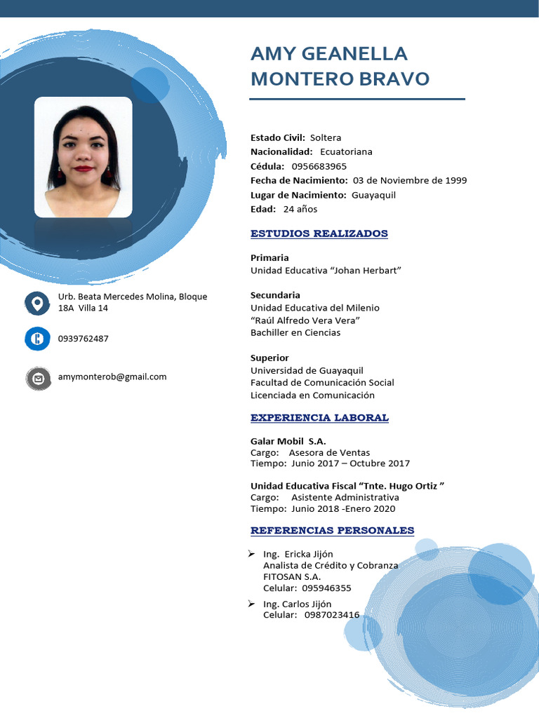 CV Amy Montero Bravo | PDF