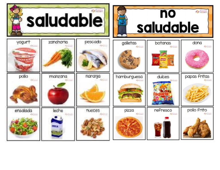 Saludable y No Saludable | PDF
