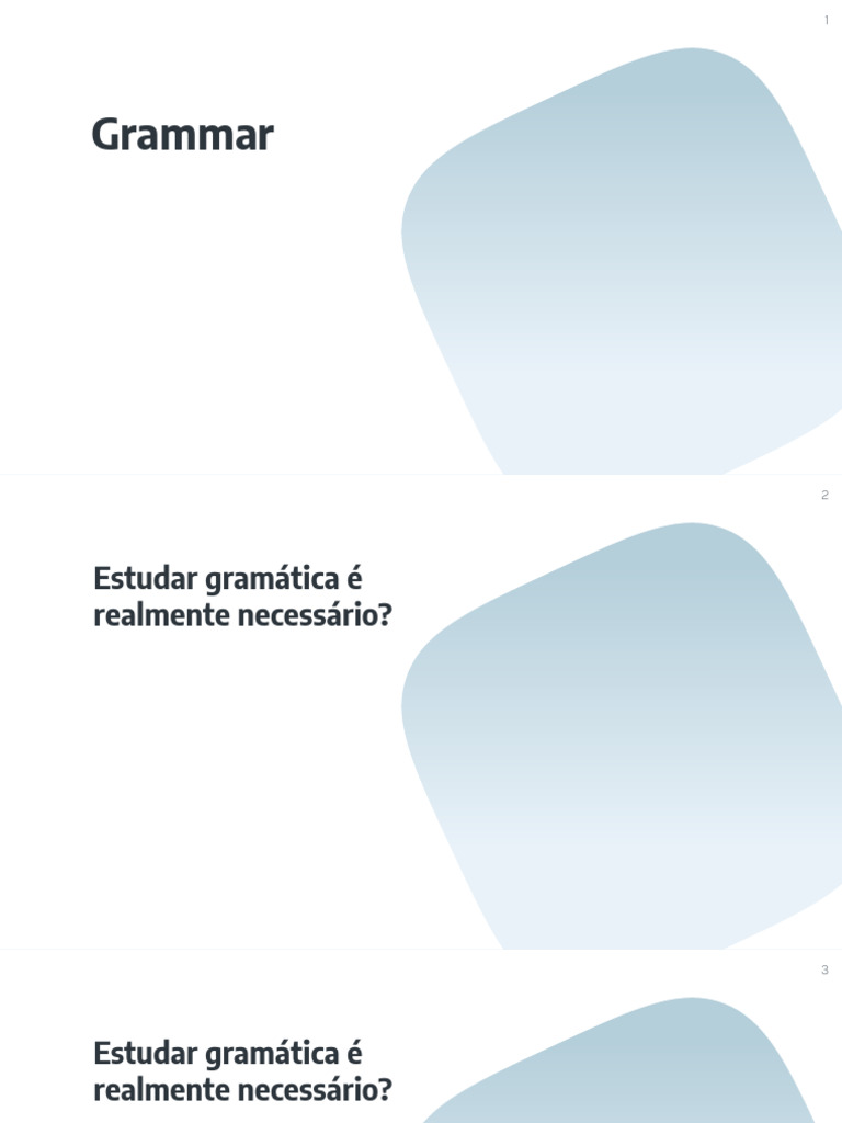 Como Estudar Gramática Do Inglês de Forma Efetiva | PDF | Gramática ...