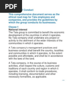 Tcs Code of Ethics | PDF | Corporate Social Responsibility | Employment