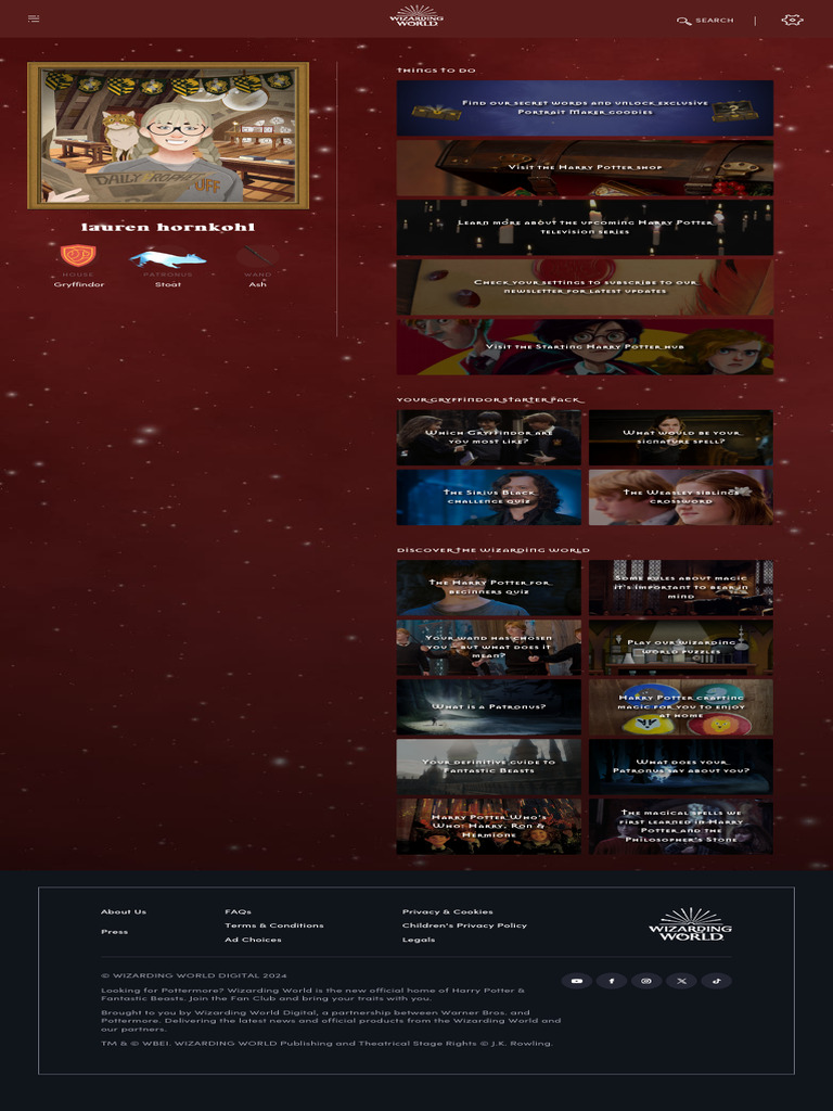 Wizarding World - Profile | Download Free PDF | Harry Potter | Fantasy Worlds