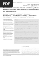ISTH Bleeding Assessment Tool | PDF | Bleeding | Hemostasis