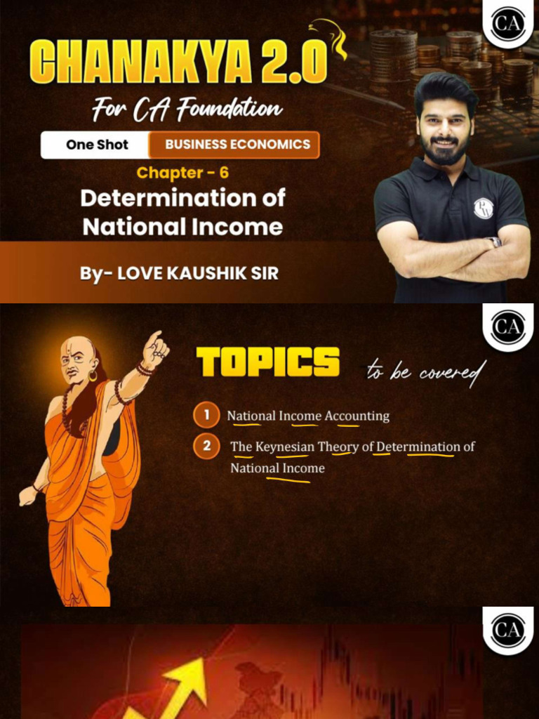 Determination of National Income - Class Notes | PDF