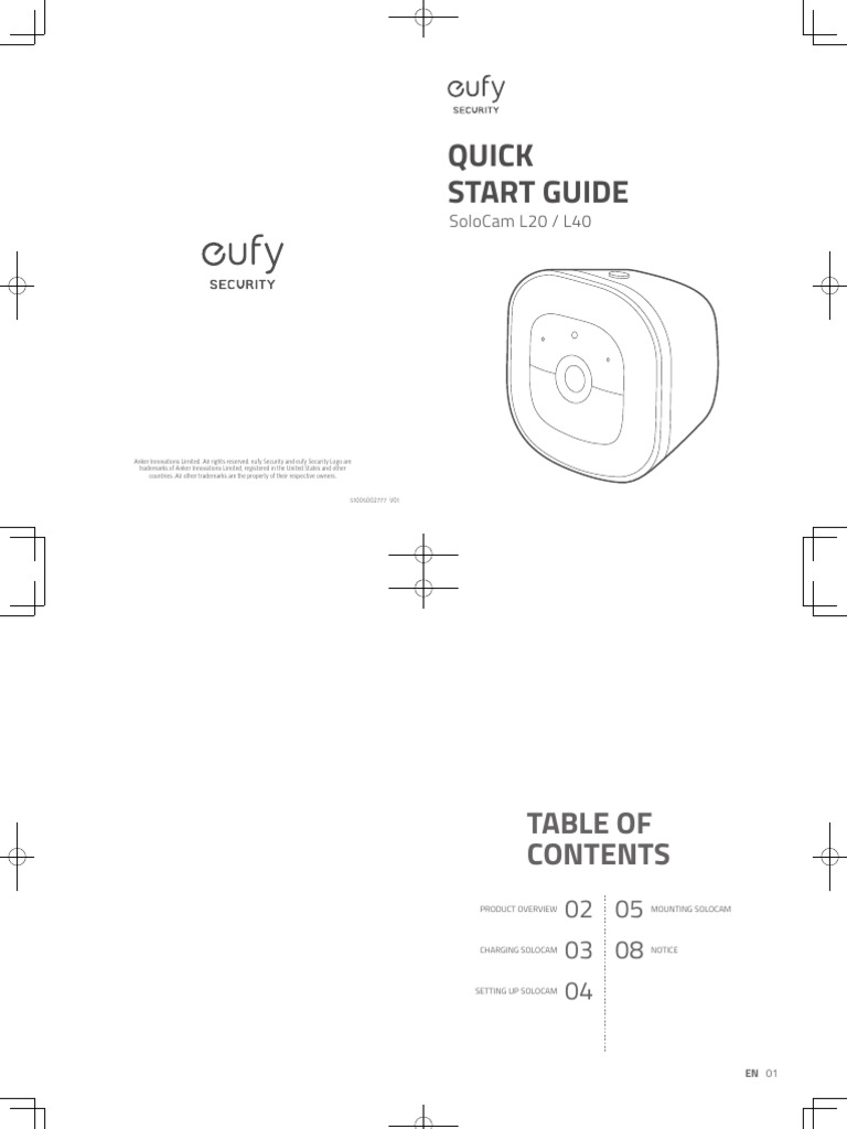 SoloCam L20/L40 Quick Start Guide | PDF | Electromagnetic Interference ...