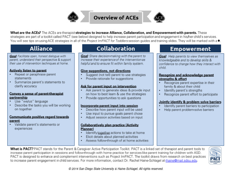 Overview of ACEs - ImPACT For Toddlers | PDF