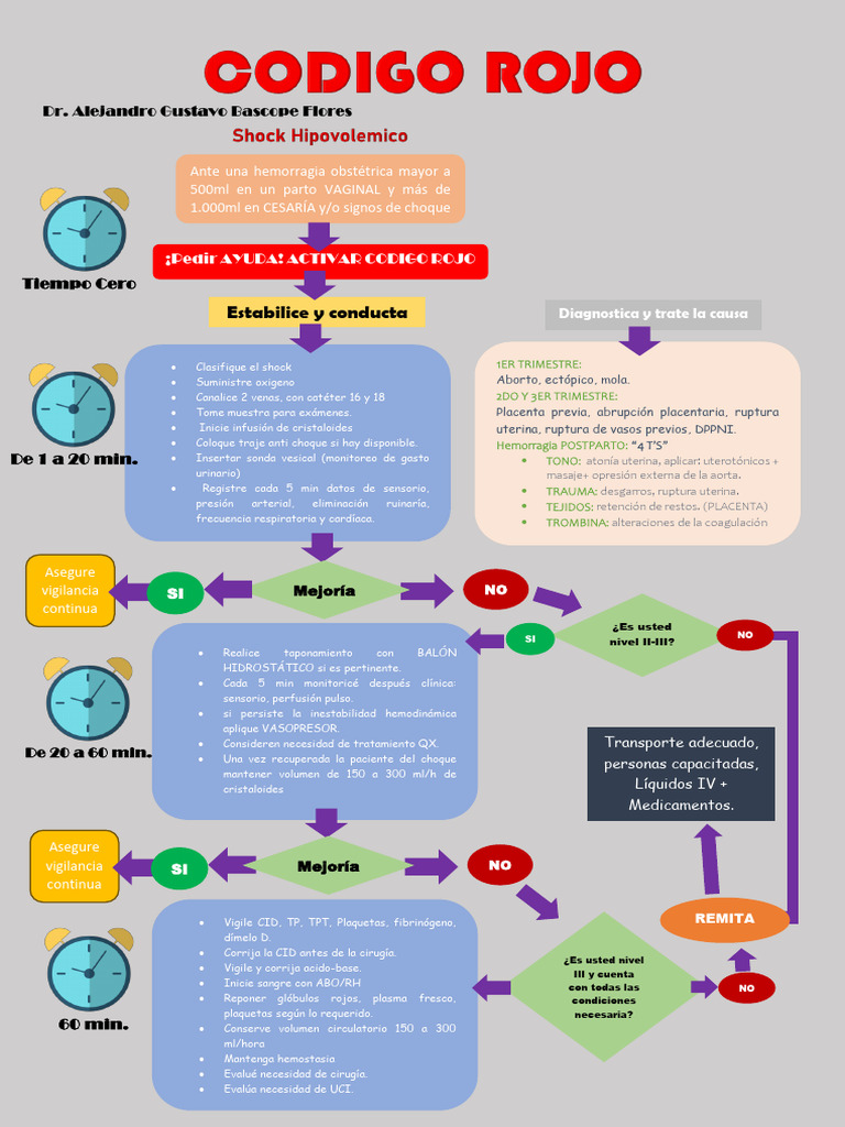 Algoritmo Codigo Rojo | PDF | Enfermedades y trastornos humanos | Enfermedades y trastornos