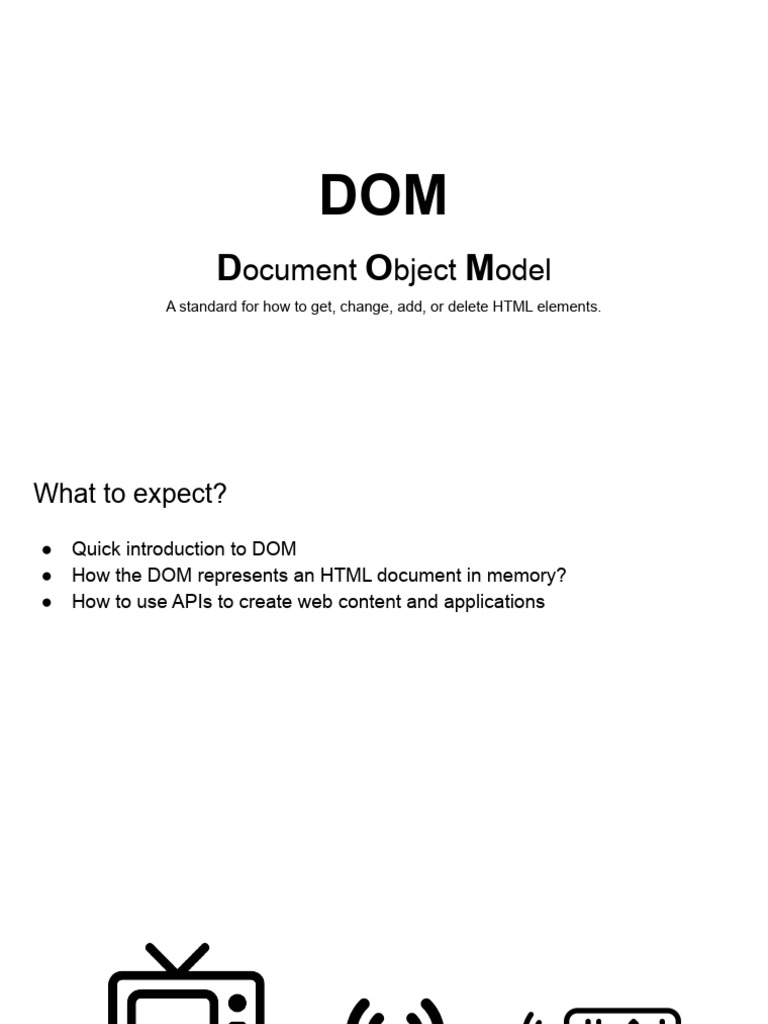DOM | PDF | Document Object Model | World Wide Web DOM | PDF | Document Object Model | World Wide Web