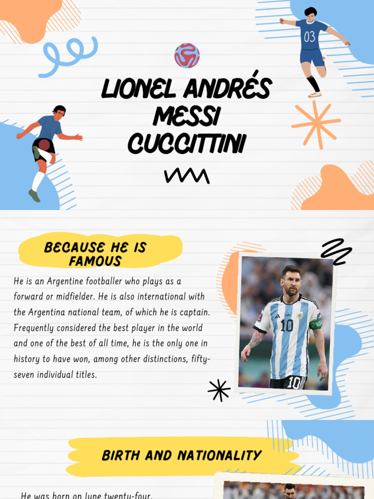 Lionel Messi: Argentine Football Legend | PDF