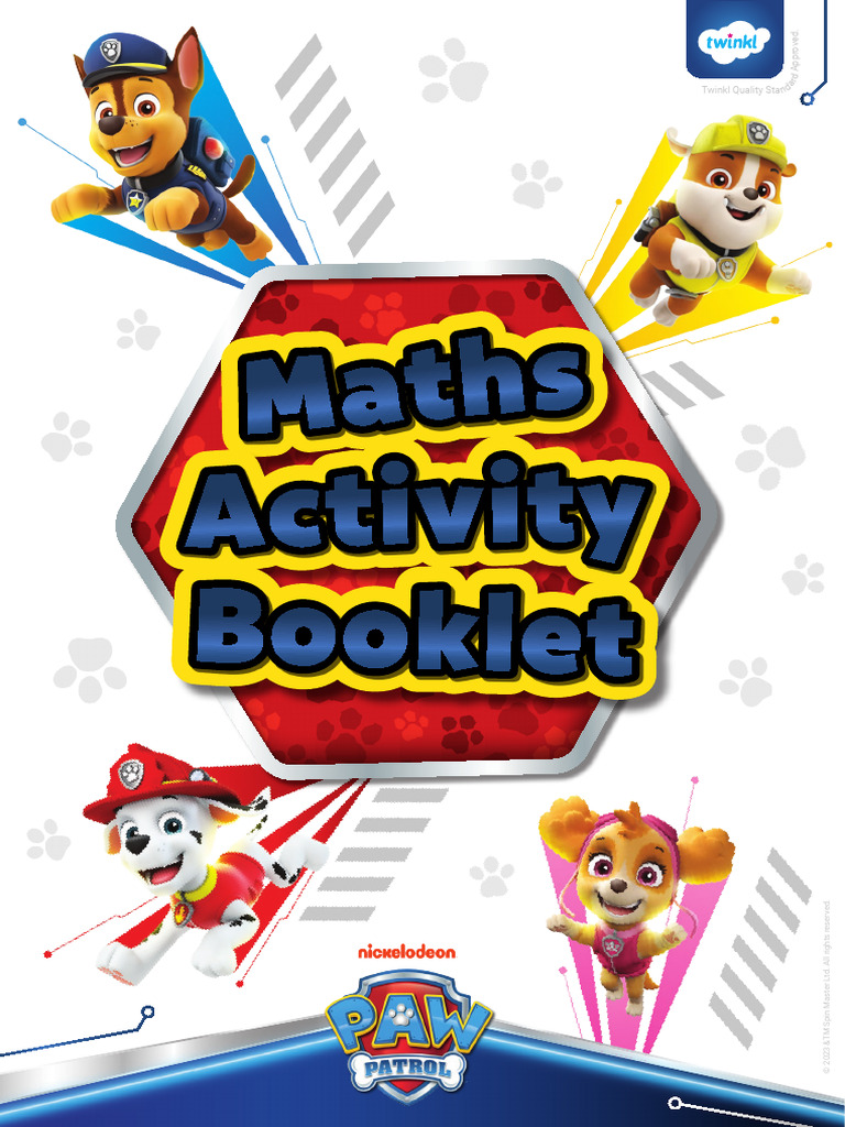 Paw Patrol Math Activities Workbook | PDF