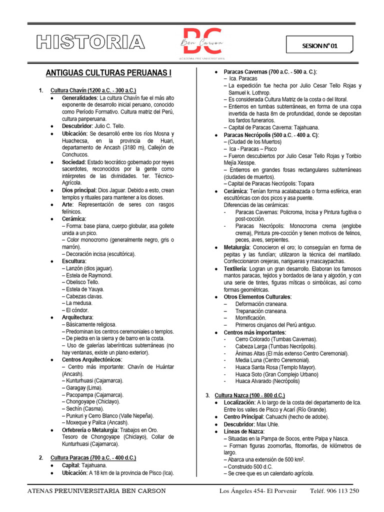 Modulo Historia | PDF | Imperio Inca | Andes