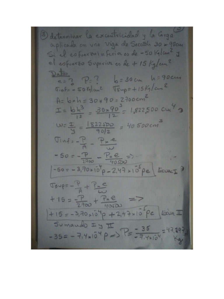 Calculo de Excentricidad | PDF