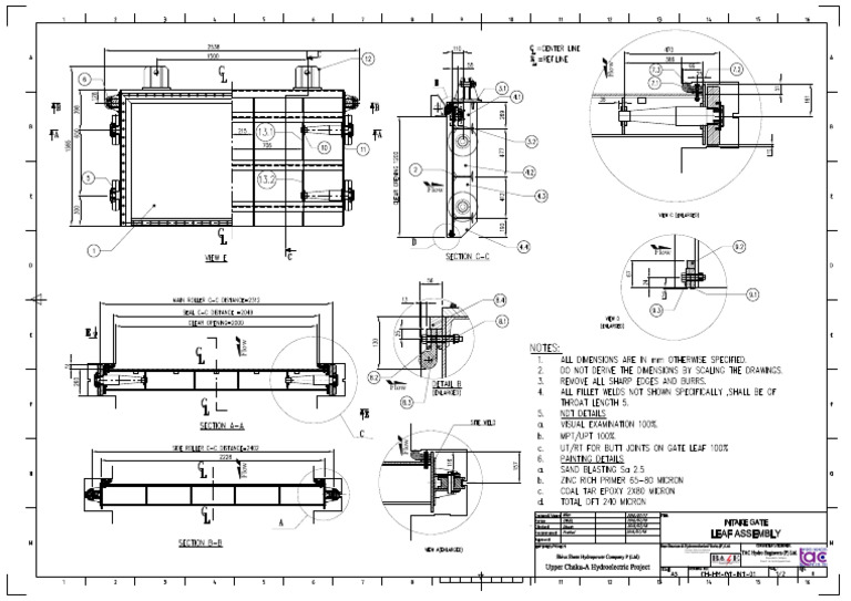 Upperchaku Intake Gate Leaf Assembly | PDF