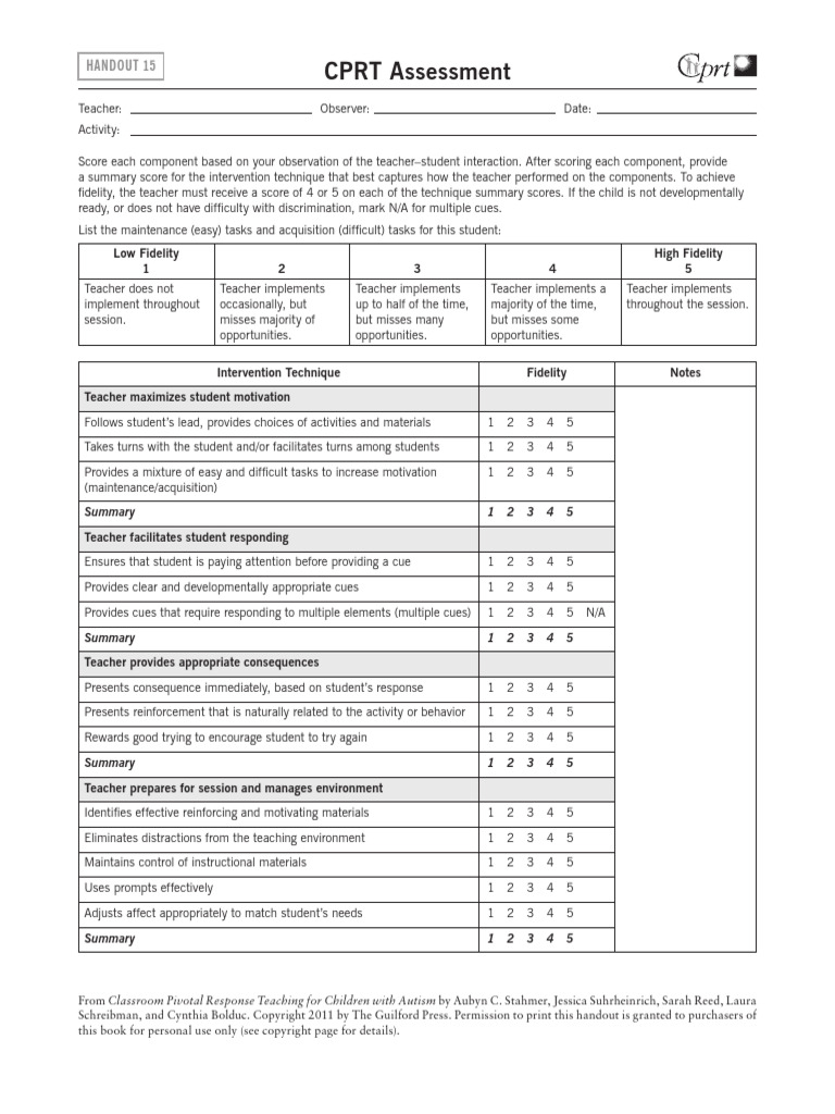 15-CPRT Assessment | Download Free PDF | Teachers | Human Communication