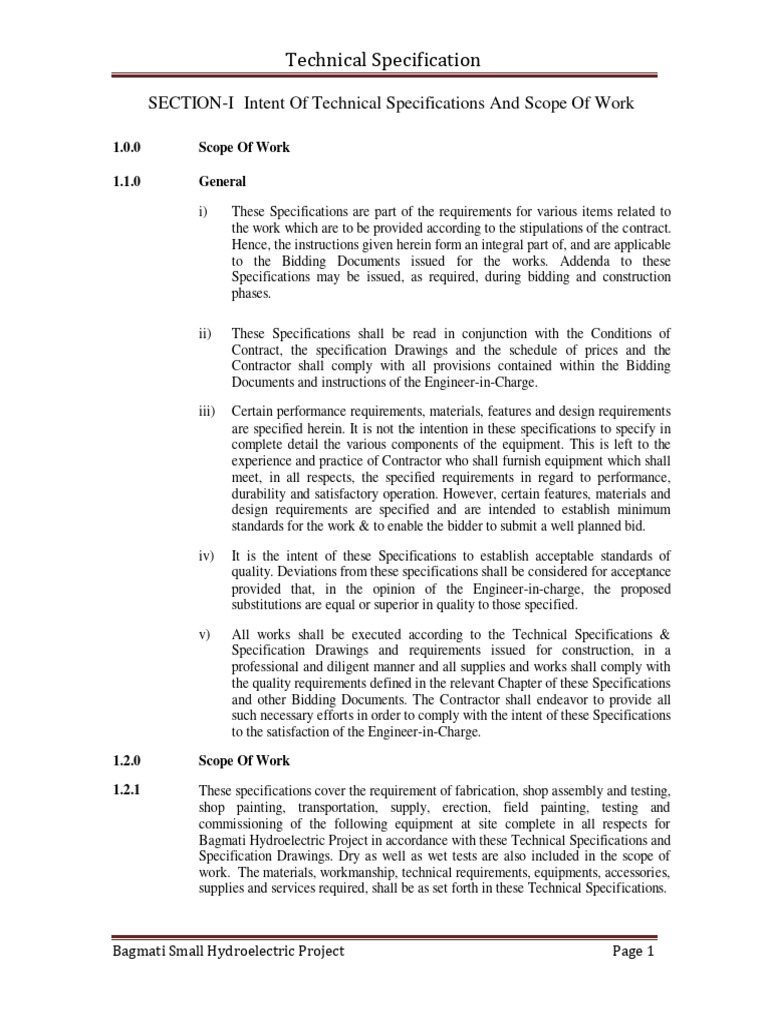 2016.8.6 Vol-II Part II Chapter 1 | PDF | Specification (Technical ...