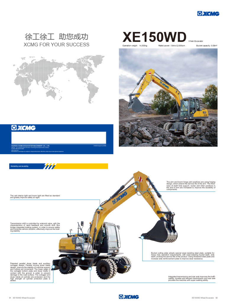 XCMG Xe150wd | PDF | Diesel Engine | Engines