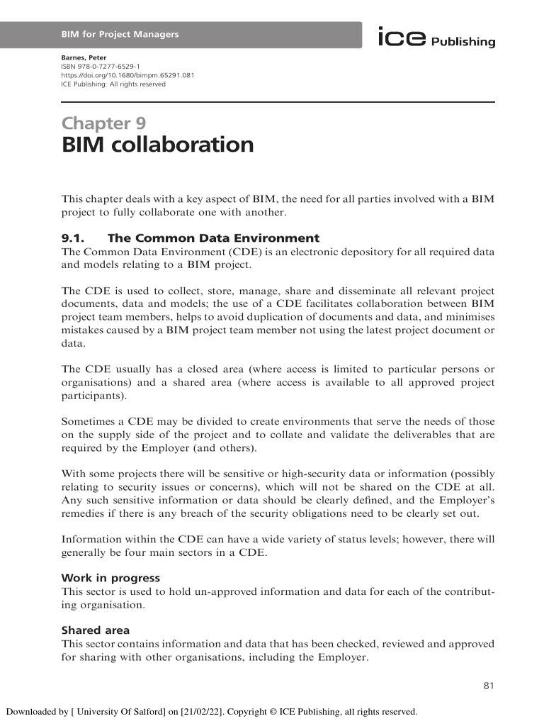 Chapter 9 BIM Collaboration | PDF | Building Information Modeling ...