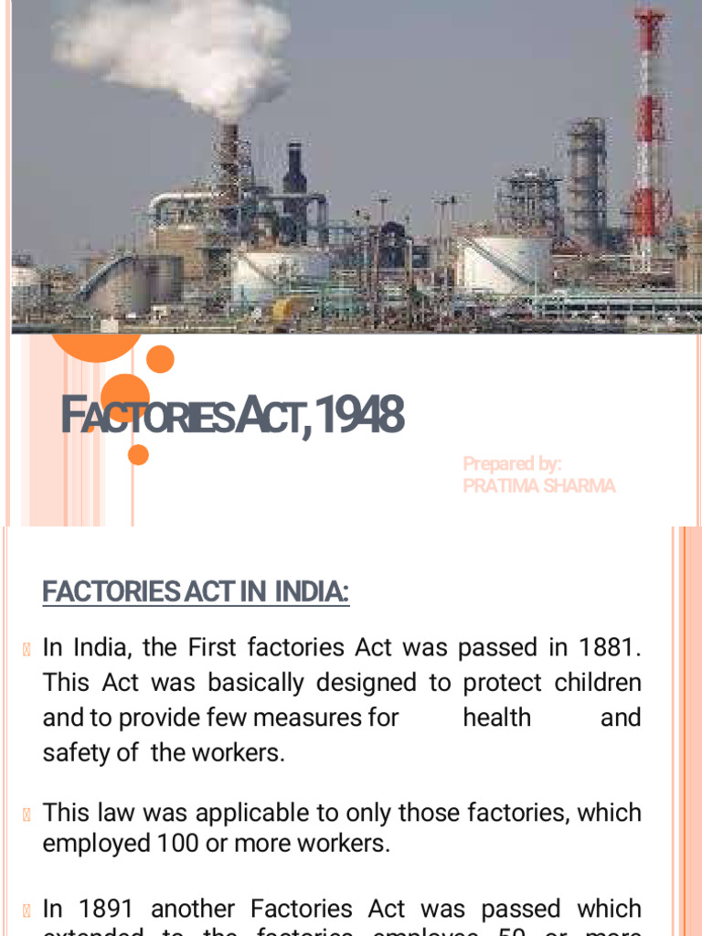 The Factories Act | PDF | Controlled Substances Act | Employment