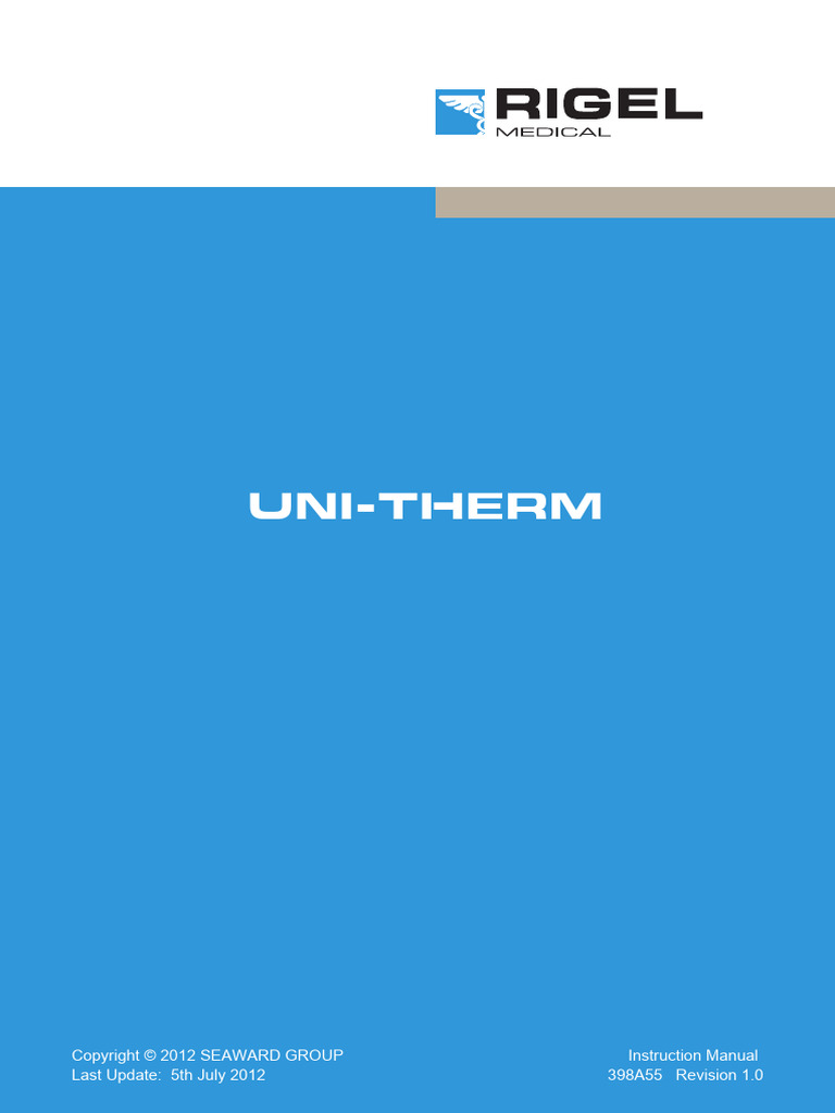 Manual Rigel_UniTherm_esp | Download Free PDF | Calibration