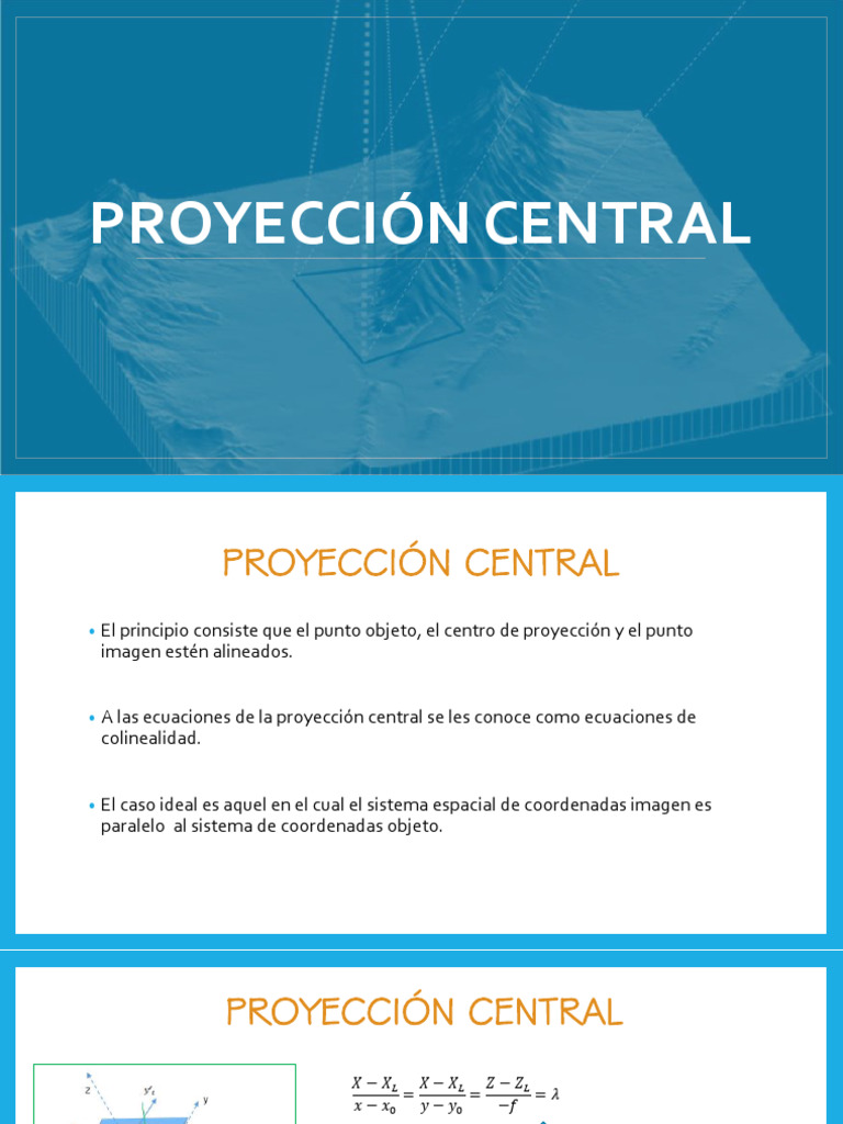 Proyección Central en Geometría | PDF | Métodos y materiales de enseñanza