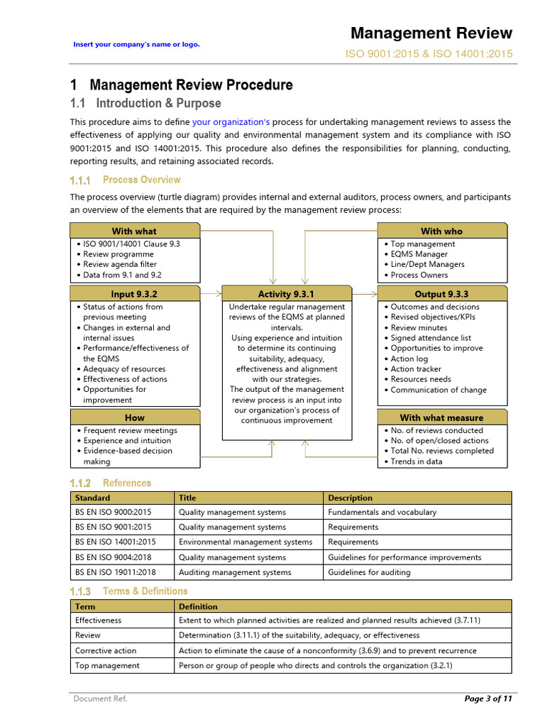 ISO Management Review Guide | PDF | Audit | Quality Management System