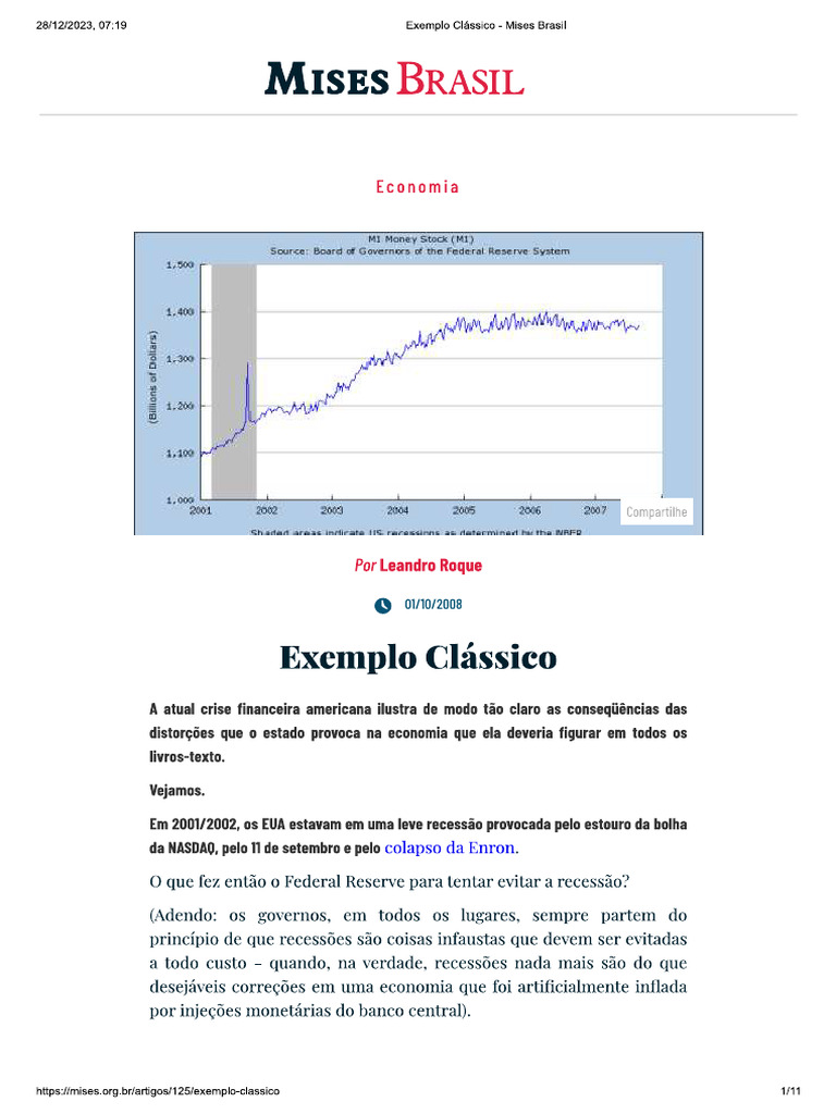 Exemplo Clássico - Parte 1 - Leandro Roque | PDF