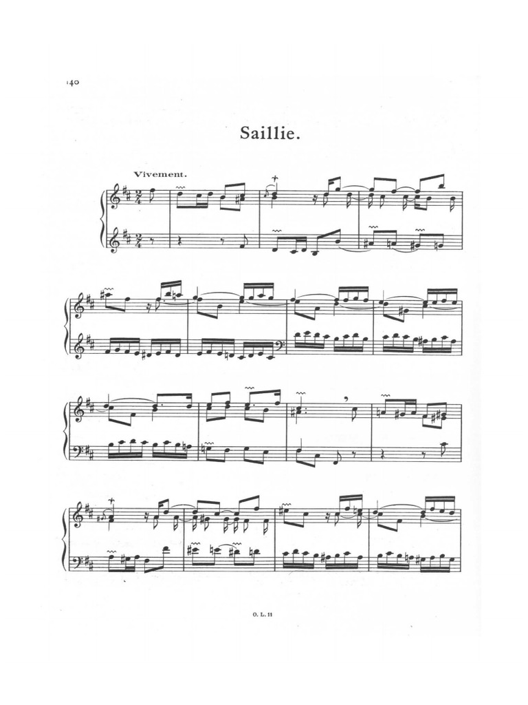 Couperin - La Saille | PDF