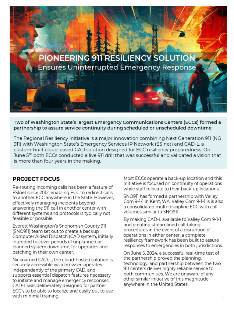 Regional Resiliency Initiative Case Study | Download Free PDF | 9 1 1 ...