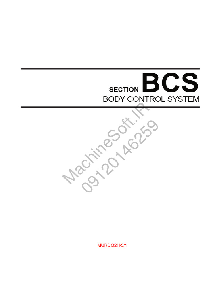 3-Diagnosis Body Control System | Download Free PDF | Headlamp | Equipment