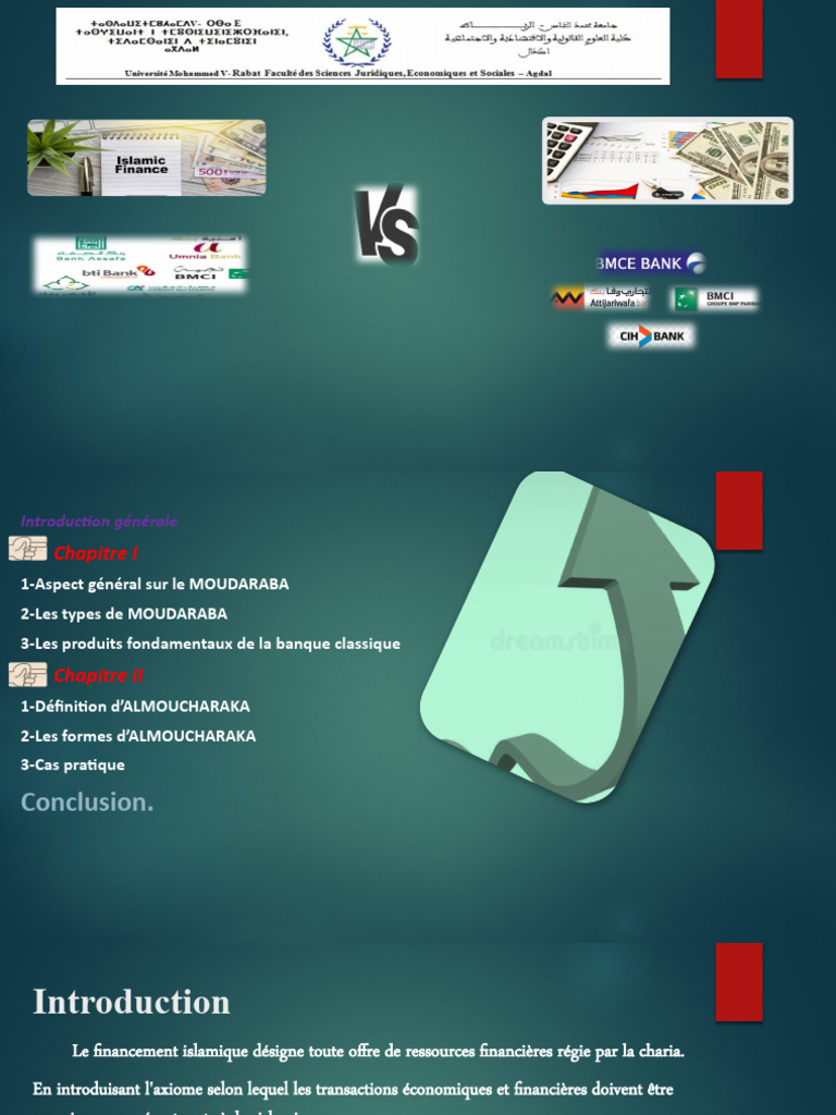Modes de Financement MOUDARABA ET MOUCHARAKA | PDF | Banque et finance islamiques | Banques