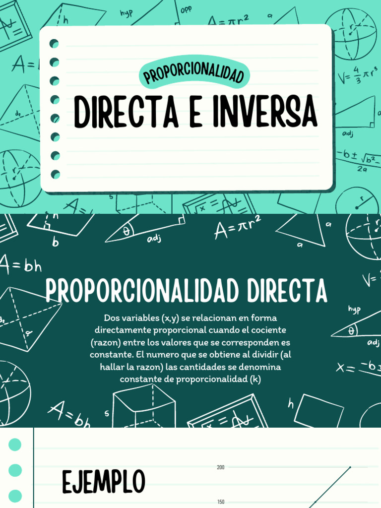 Proporcionalidad Directa e Inversa | PDF | Matemáticas