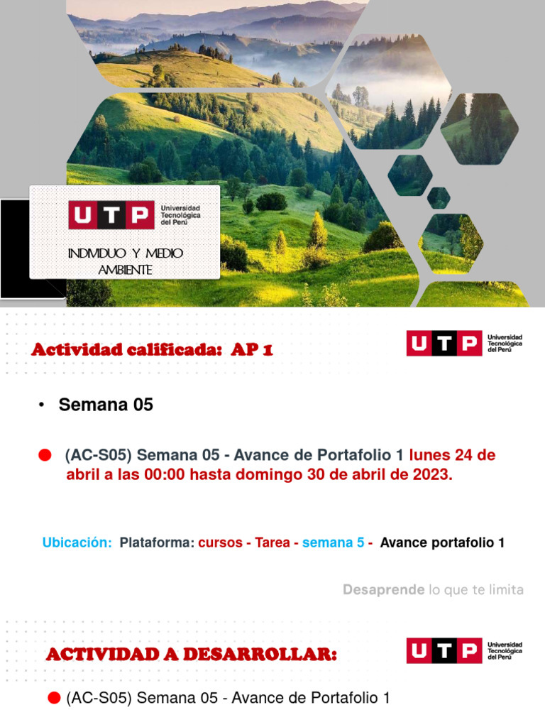 Instructivo Semana 5 Ima +class | PDF | Biodiversidad | Entorno natural